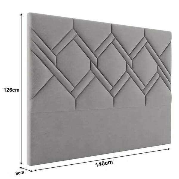 Cabeceira Cama Box Casal Lima Plus 140cm Veludo Camurça