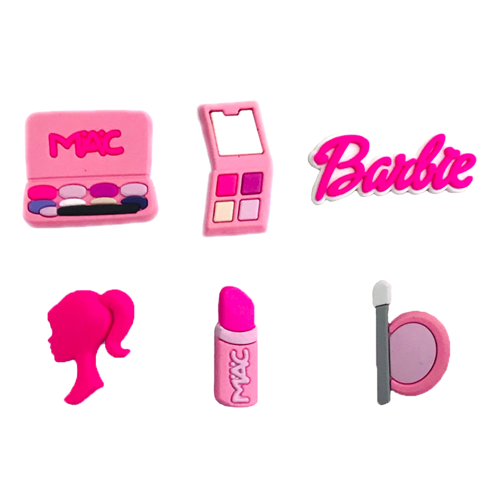 Aplique Silicone emborrachado Barbie 20 unidades