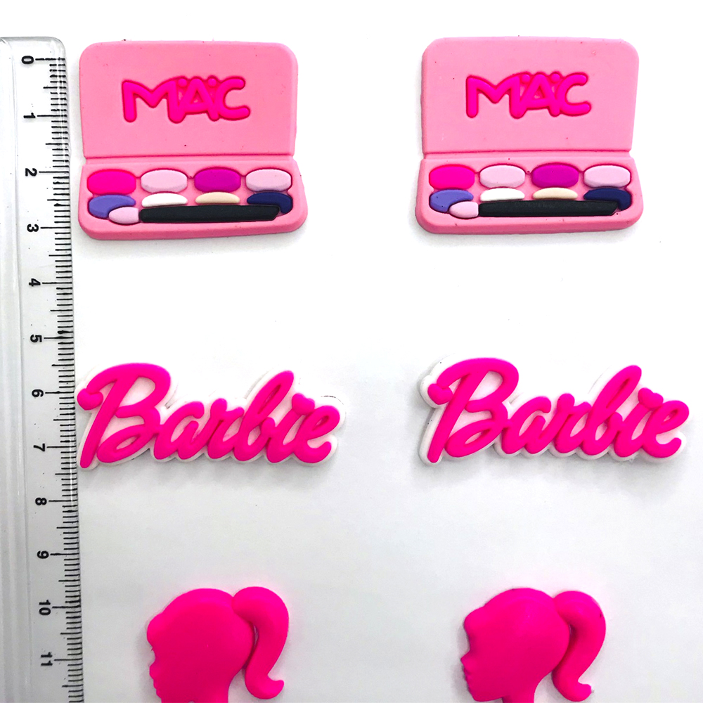 Aplique Silicone emborrachado Barbie 20 unidades